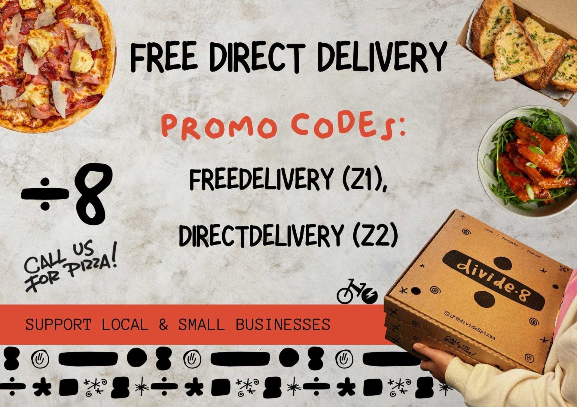 Divide8 – Pizza Made For Sharing